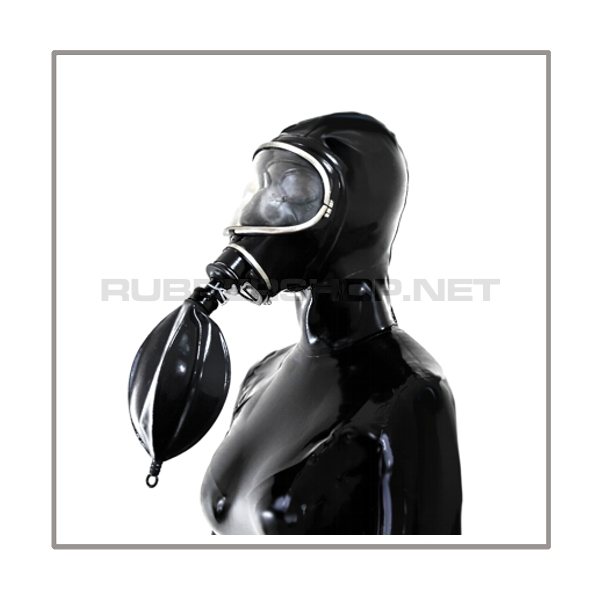 Rubberdesire.com - Deluxe MSA-AUER gasmask-zipperhood-system BUBBLE-3S with inhaler-set, tube ...